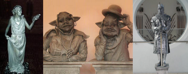 Medieval statues entertainment for Medieval events